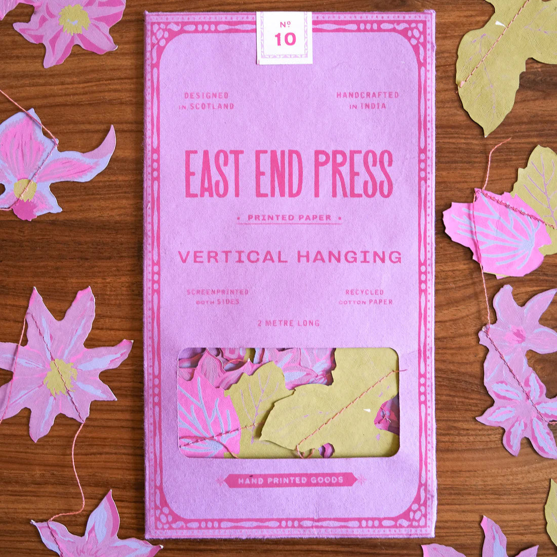 Paper Clematis Vertical Garland Decoration – Manchester Museum