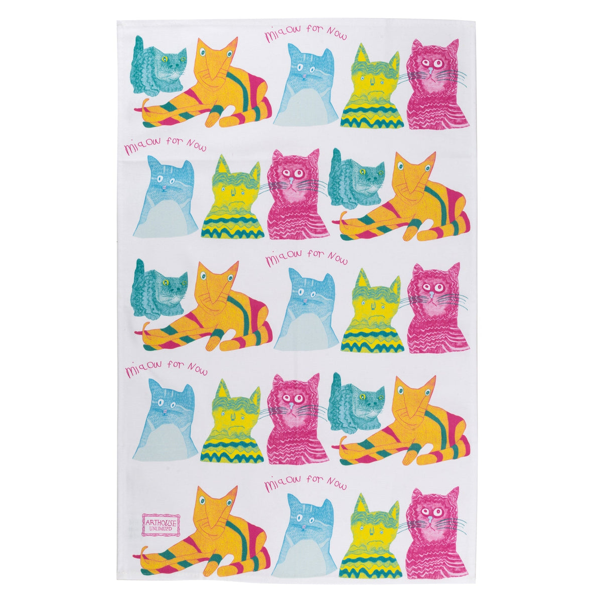 Miaow For Now Tea Towel – Manchester Museum
