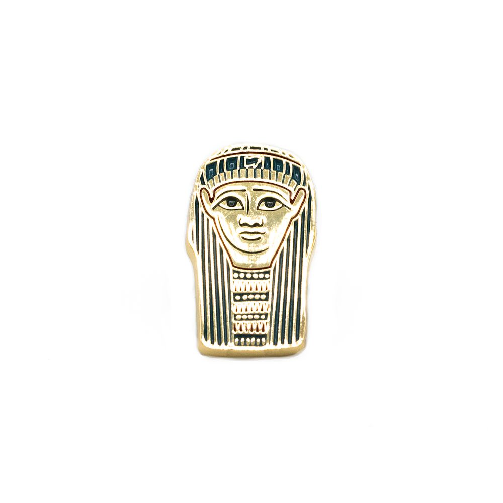 Egyptian Mask Pin - Blue – Manchester Museum